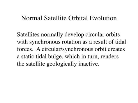 Ppt Tides And Orbital Evolution Powerpoint Presentation Free