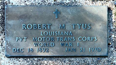 Robert Malone Tyus 1892 1970 Find A Grave Memorial