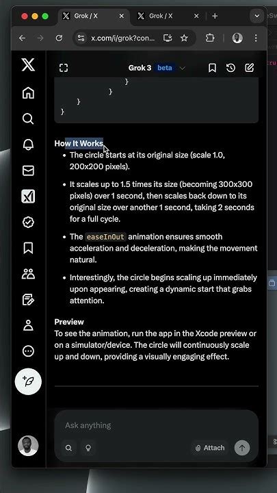 Grok 3 Swiftui Animation Grok3 Swiftui Animation Youtube