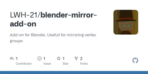 GitHub LWH Blender Mirror Add On Add On For Blender Usefull For Mirroring Vertex Groups