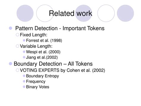 Ppt Boundary Detection In Tokenizing Network Application Payload For