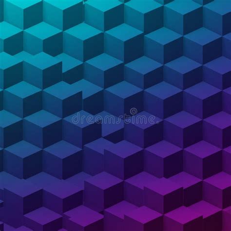 Abstract Geometric Cube Pattern Background Stock Illustration