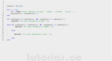 Ciclo For Matlab Tendencia De Color Favorito