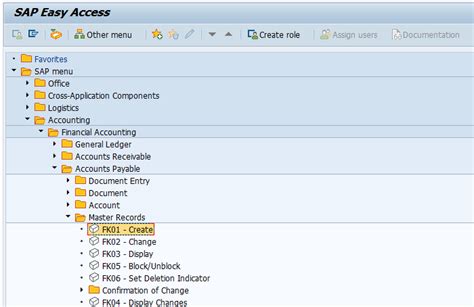 Sap Fico Create Vendor Master Data