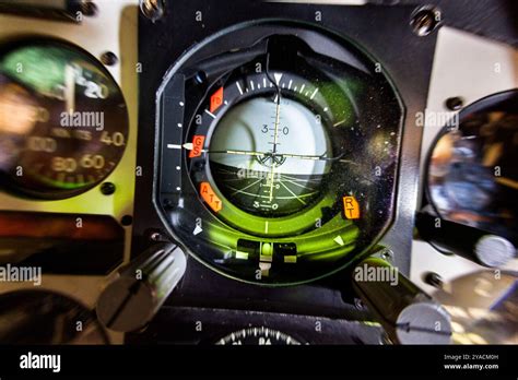 attitude indicator formerly artificial horizon or gyro horizon in the instrument panel
