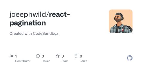 Github Joeephwildreact Pagination Created With Codesandbox
