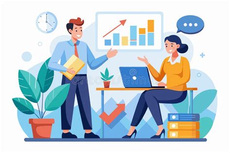 Two Business Professionals Collaborate On Strategy Reviewing Data On A