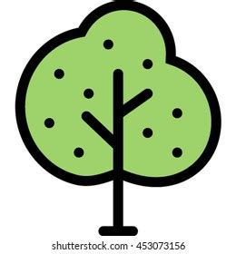 Tree Outline Icon Stock Vector Royalty Free Shutterstock