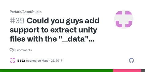 Could You Guys Add Support To Extract Unity Files With The Data File Format Issue