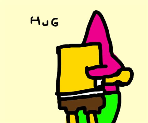 Spongebob D Patrick Hugs Each Other Drawception