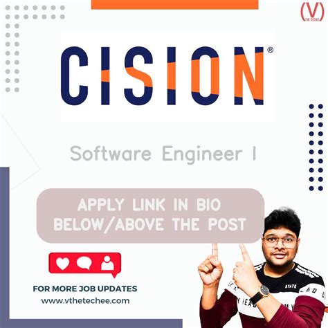 Cision Is Hiring For Software Engineer I Apply Now V The Techee Jobs