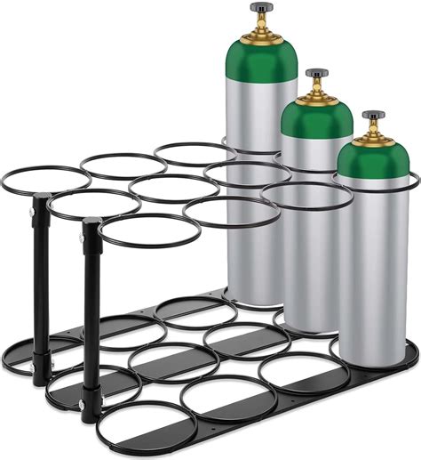 Oxygen Tank Holder 45 Diameter Oxygen Cylinder Rack Holds 12 E D