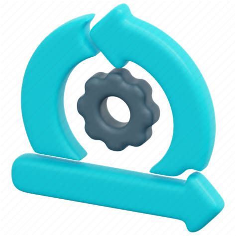 Iteration Agile Cycle Arrows Development Gear Process Icon