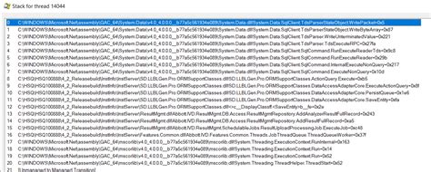 Net Application Is Getting Locked Up In The System Data Sqlclient Tdsparserstateobject