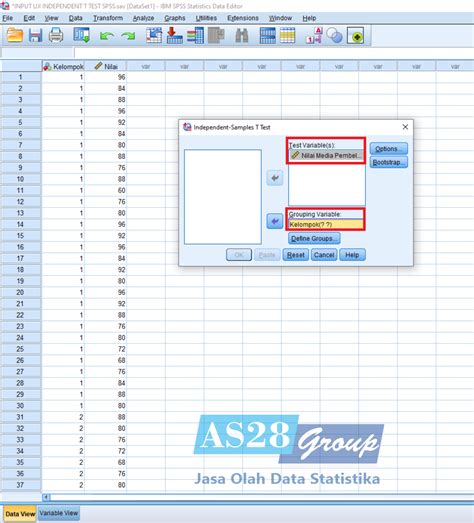 Uji Independent Sample T Test As28 Group