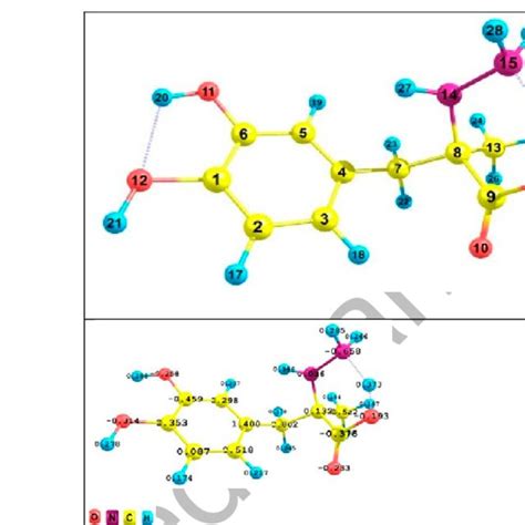 Net Charges On Each Atom Of Cd Global Minimum Structure And Numbering