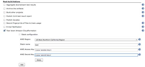Jenkins Aws Cloudformation Plugin
