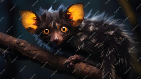 Premium Photo Intriguing Glimpse Of An Aye Aye In Its Natural