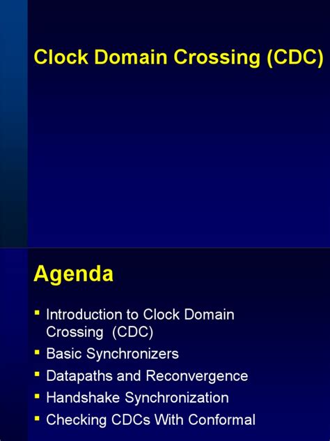 Clock Domain Crossing Cdc Synchronization Digital Technology