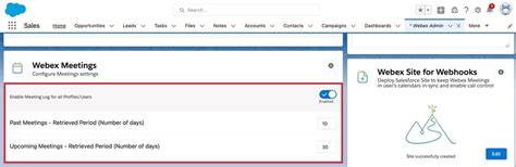 Integrate Salesforce With Webex App