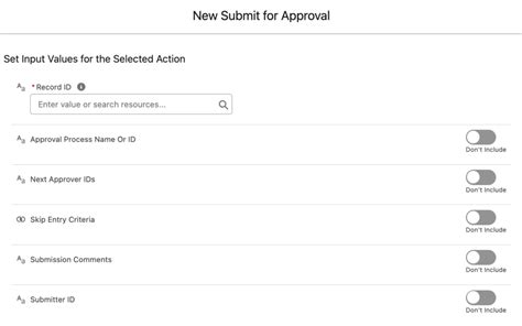 how to use the submit for approval action in flow salesforce time
