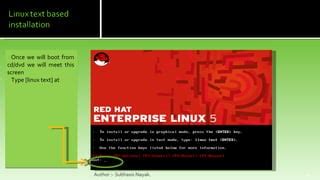 Text Mode Linux Installation Part PPT