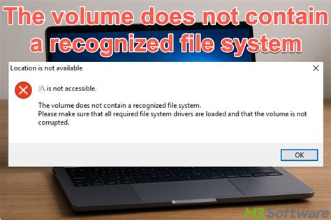 5 Ways To Fix Volume Does Not Contain Recognized File System