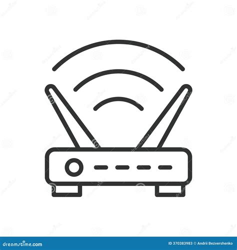 Wifi Router Icon Symbol Shape Set Wlan Modem Sign Logo Silhouette Adsl Dsl Network Internet