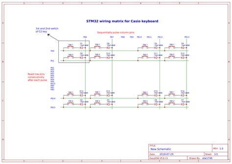Casio Keyboard Matrix Oshwlab