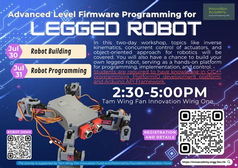 Advanced Level Firmware Programming For Legged Robot Innovation Academy