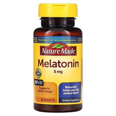 Nature Made Melatonin 5 Mg 90 Tablets