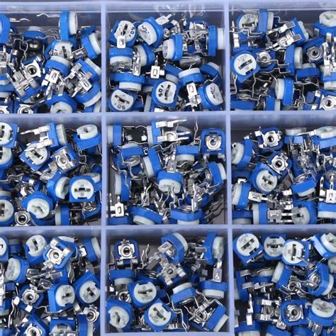 375pcs 15 Values Potentiometer Variable Resistor A Grandado