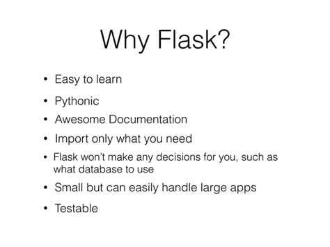 Flask Introduction Ppt