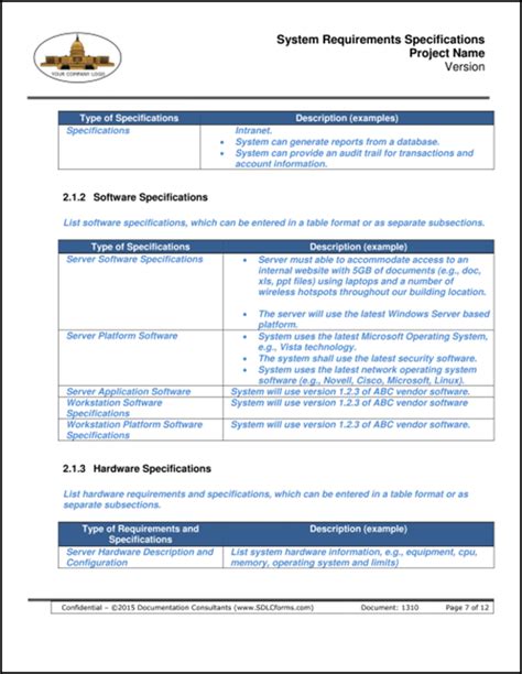 SDLCforms System Requirements Specifications SDLCforms System Requirements Specifications