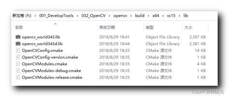 Android OpenCVVisual Studio 创建支持 OpenCV 库的 CMake 工程 ③ CMake 工程中配置 OpenCV 库文件 拷贝 OpenCV 函数库