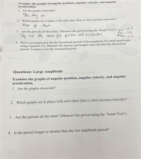 examine the graphs of angular position angular