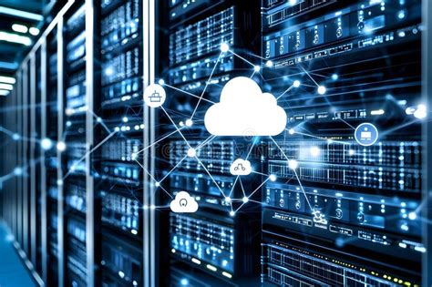 Data Center Cloud Computing Network Infrastructure Stock Illustration Illustration Of