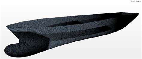 The Dtc Hull Mesh 25m Cells Grid Computational Domain Download