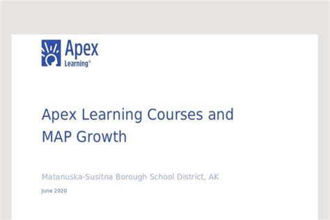 Apex Learning Courses And Map® Growth™ Edmentum