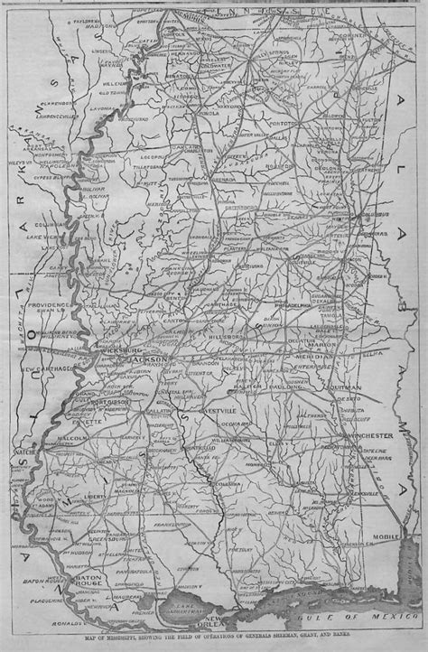 Civil War Mississippi River Map