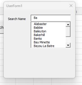 How To Make Searchable Dropdown In Userform