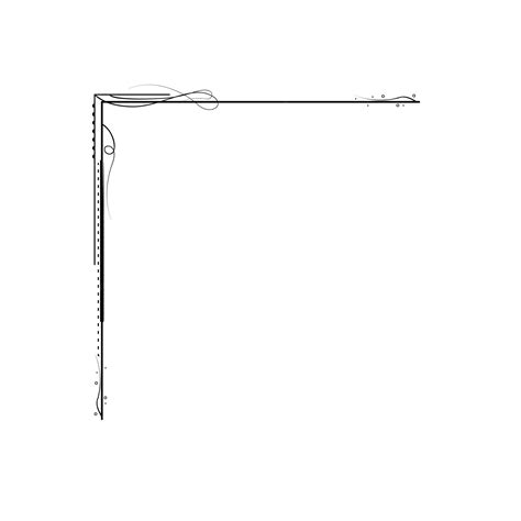 Premium Vector Hand Draw Corner Shapes Flower Decoration Vector Design Doodle Sketch Style For