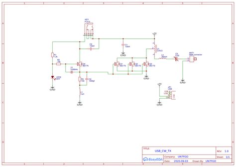 USB CW TX OSHWLab