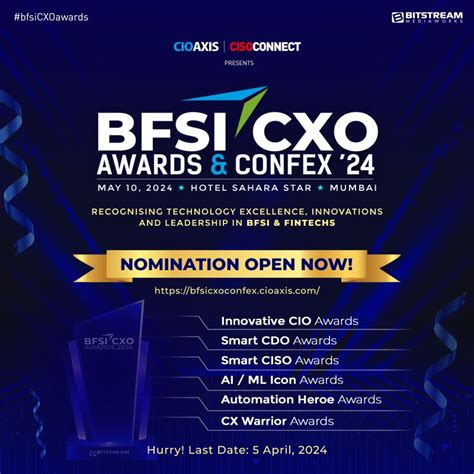 Cioaxis On Linkedin Bfsicxoawards Bfsi Cio Cto Ciso Cdo Cro Ai Bi Ml Infosec…