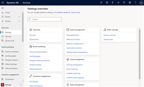 Open The Administration Settings Dynamics 365 Customer Insights