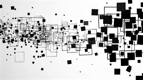 Abstract Geometric Shape Black And White Pattern With Intersecting Lines Aig53f Stock