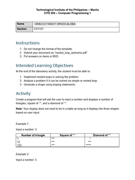 nested loop aloba pdf computer engineering computer science