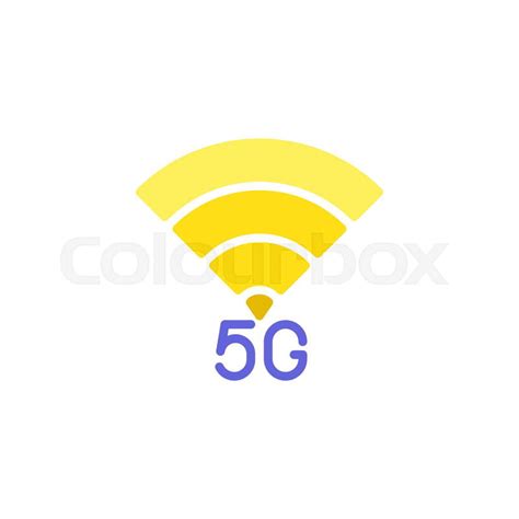 5g Signal Flat Icon Vector Sign 5g Antenna Colorful Pictog Colourbox 5g Signal Flat Icon Vector Sign 5g Antenna Colorful Pictog Colourbox