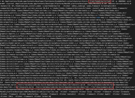error linking libobs on arm64 macos · issue 7783 · obsproject obs