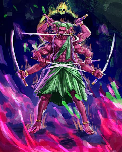 Zoro Ashura Asura Megahouse P O P Portrait Of Pirates One Piece